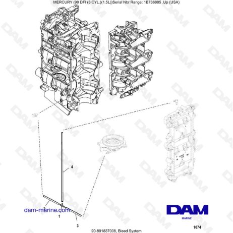 Mercury Optimax 90 - Bleed System - DAM Marine