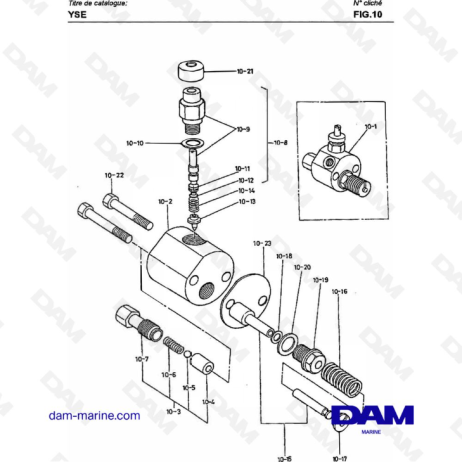 Yanmar YSE8 / YSE12 - FUEL INJECTION PUMP - DAM Marine