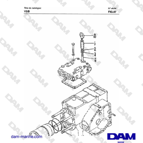 Yanmar YSB8 / YSB12 - SLINGING BOL T - DAM Marine