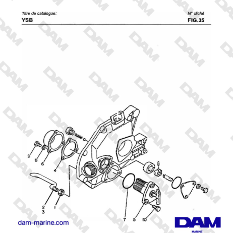 Yanmar YSB8 / YSB12 - LO FIL TER - DAM Marine
