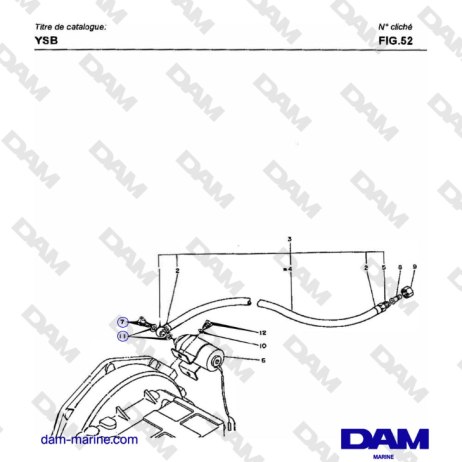 Yanmar YSB8 / YSB12 - FO FEED PUMP - DAM Marine