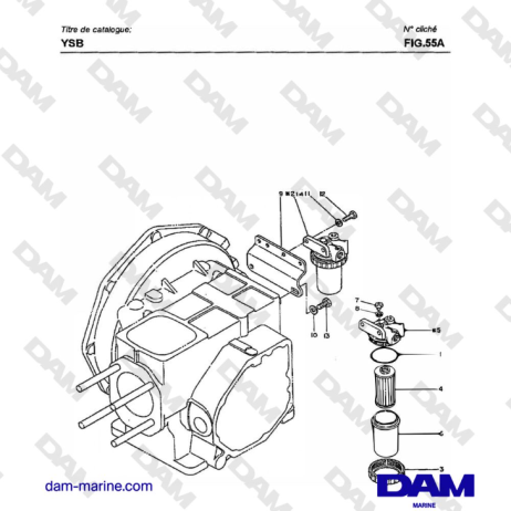Yanmar YSB8 / YSB12 - STRAINER - DAM Marine