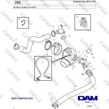 Volvo Penta D6-300 / D6-340 / D6-380 / D6-400 / D6-440 / D6-480 (G ...
