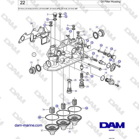 Volvo Penta D11A-A, D11A-B, D11A-C, D11A-D MP, D11A-D (IPS), D11A-E ...