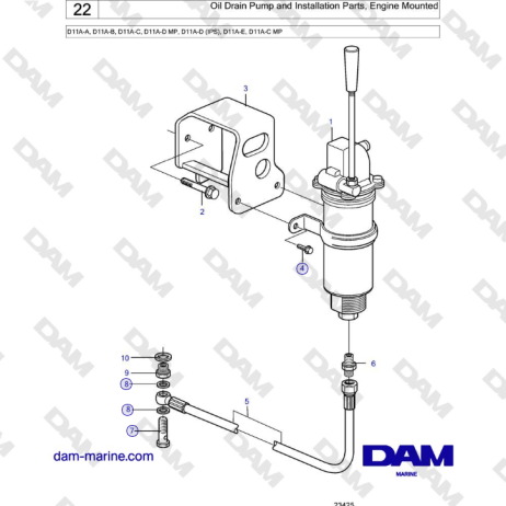 Volvo Penta D11A-A, D11A-B, D11A-C, D11A-D MP, D11A-D (IPS), D11A-E ...