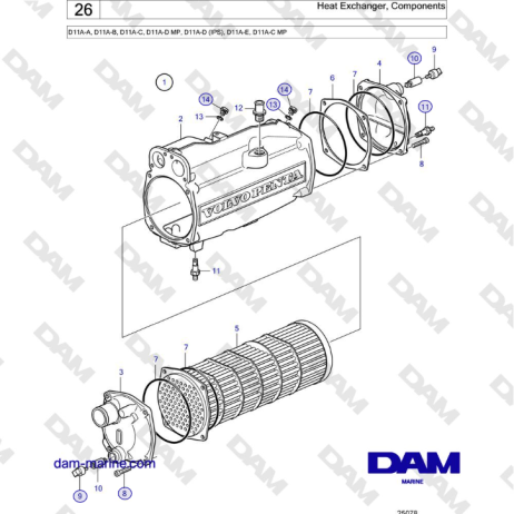 Volvo Penta D11A-A, D11A-B, D11A-C, D11A-D MP, D11A-D (IPS), D11A-E ...