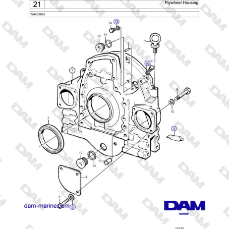 Volvo Penta TAMD103A - Flywheel Housing