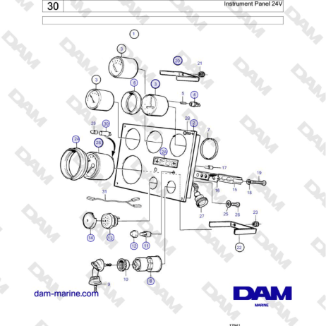 Volvo Penta TAMD122A, TMD122A, TAMD122P-A, TAMD122P-B - Instrument ...