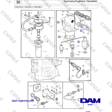 Volvo Penta TAMD165A-A, TAMD165C-A, TAMD165P-A - Supervising Equipment ...