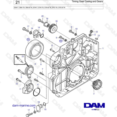 Volvo Penta D5A-T, D5A-TA, D5A-B TA, D7A-T, D7A-TA, D7A-B TA - Timing ...