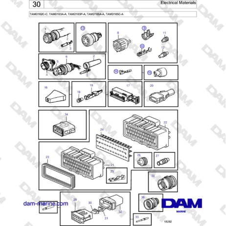 Volvo Penta TAMD162C-C, TAMD163A-A, TAMD163P-A, TAMD165A-A, TAMD165C-A ...