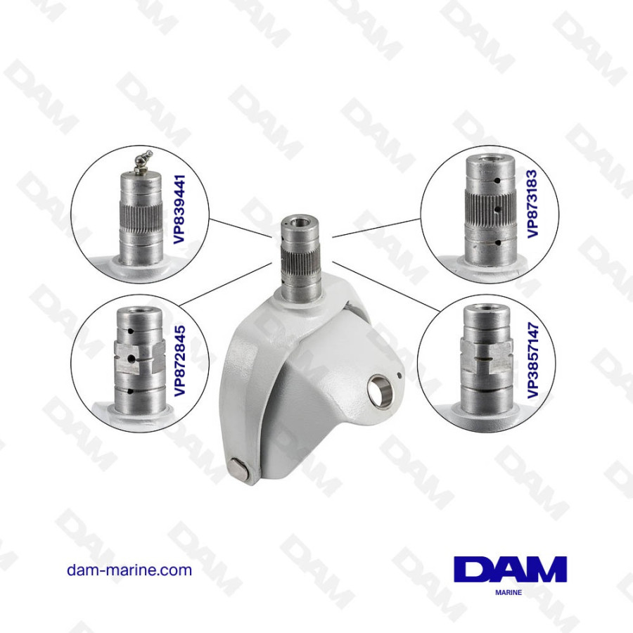 DAM Marine - FOURCHE ET CASQUE EMBASE VOLVO DPG