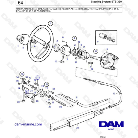 Volvo Penta TMD41A/TMD41B/D41A/D41B/TAMD41A/TAMD41B/AQAD41/AD41A/AD41B ...