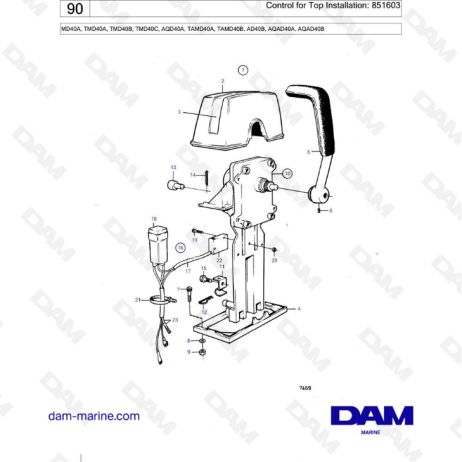 Volvo Penta MD40A/TMD40A/TMD40B/TMD40C/AQD40A/TAMD40A/TAMD40A/AD40B ...