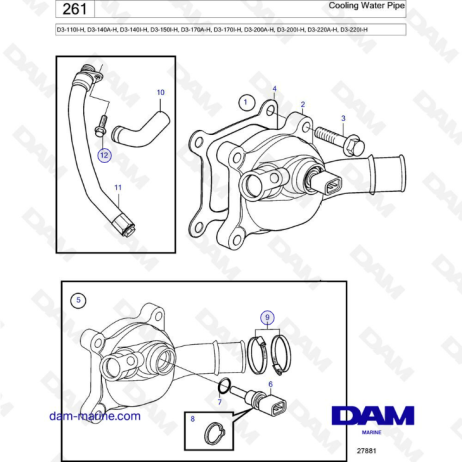Volvo Penta D3-110I-H/D3-140A-H I-H/D3-150I-H/D3-170A-H I-H/D3-200A-H I ...