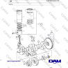 Volvo Penta TAMD74 - Crank Mechanism: RC