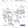 Volvo Penta TAMD31A - Bloque de cilindros y carcasa del volante: C