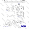 Volvo Penta MD31A, TMD31A, TAMD31A - Cabezal de dirección