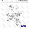 Volvo Penta TAMD63L-A, TAMD63P-A - Sea Water Pump: TAMD63L-B