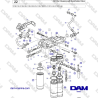 Volvo Penta D13B - Oil Filter Housing with Switchable Valve