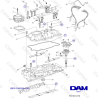 PCM Excalibur 343 - Intake Manifold assembly - DAM Marine