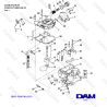 EXPLODED VIEW - MERCRUISER 4.3L (GEN 2) GM262 V6 - 1996 - CARBURATOR ...