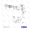 EXPLODED VIEW - MERCRUISER 4.3L (GEN 2) GM262 V6 - 1996 - Exhaust ...