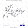 EXPLODED VIEW - MERCRUISER 4.3L MPI ALPHA/BRAVO - Shift bracket (Alpha ...