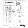 MERCRUISER 454 MAG MPI - Distributor & Ignition Components