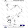 Volvo Penta 4.3L GL - Seawater pump & hoses, freshwater cooling