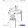 Volvo Penta TAMD70D / TAMD70E - Filtro de combustible: 241672