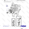 Volvo Penta D2-50F / D2-55C / D2-55D / D2-55E / D2-55F - Alternador 14V ...