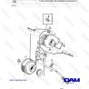 Volvo Penta TMD41B - Turbo & air filter with installation components: A
