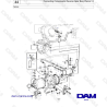 Volvo Penta TMD40A - Connecting components reverse gear borg warner: A