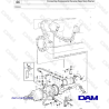 Volvo Penta TAMD40A - Connecting components, reverse gear borg warner