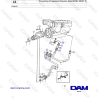 Volvo Penta TAMD40B - Connecting components reverse gear MS3B, MS3C : B